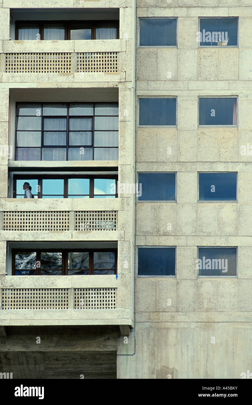 Marseille. France. La Cité radieuse de Marseille aka L'unité d ...