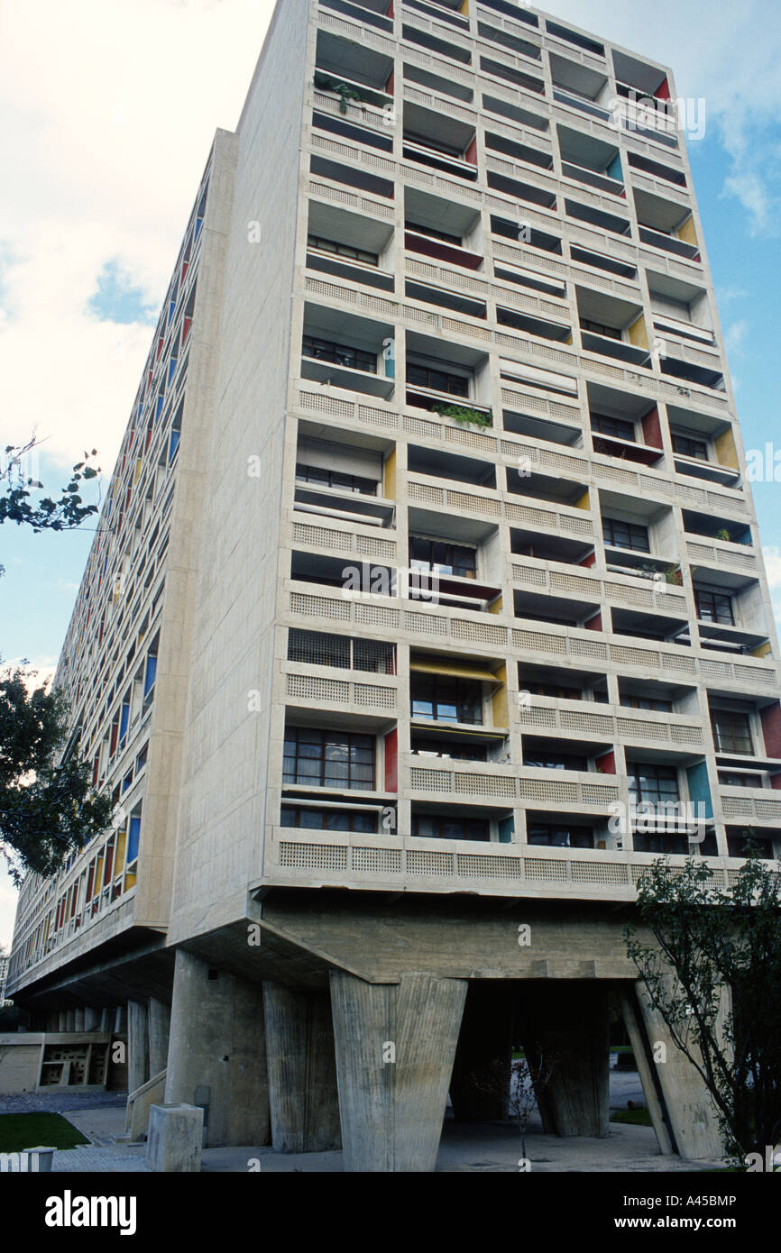 Marseille. France. La Cité radieuse de Marseille aka L'unité d ...