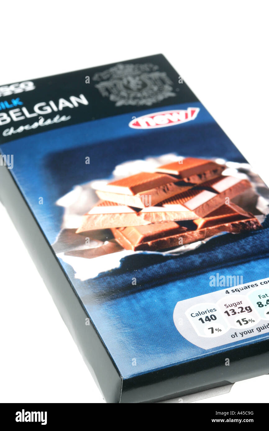 Belgian Chocolate Bar Stock Photo - Alamy