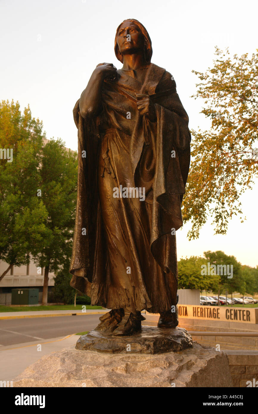 AJD57368, Bismarck, ND, North Dakota, Statue of Sakakawea, State ...