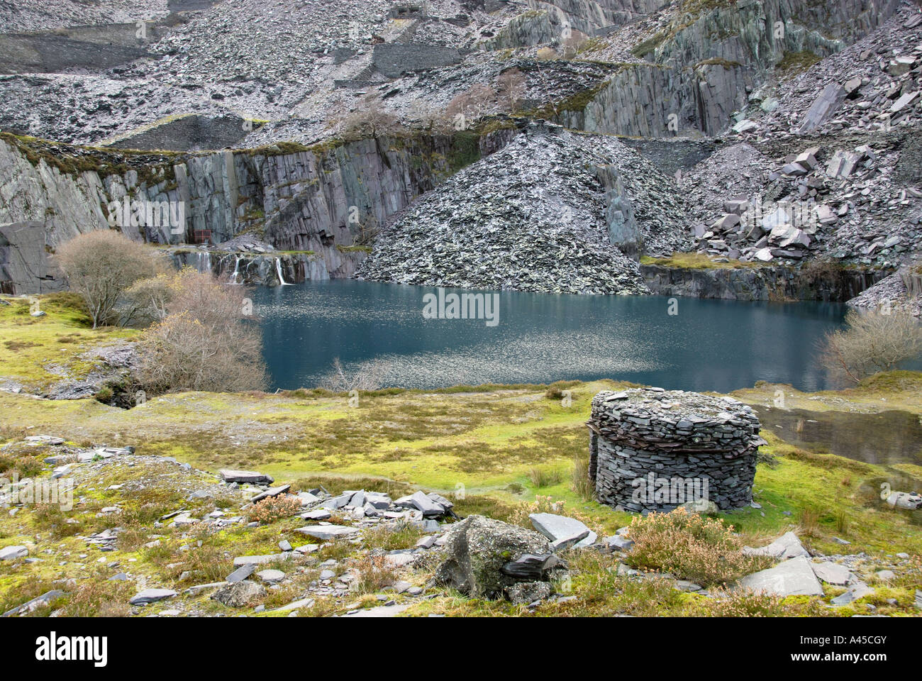 Slate Quarry, Llanberis, Snowdonia, Wales Stock Photo - Alamy