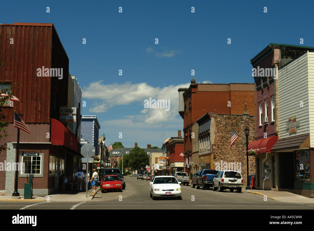 AJD57445, Ishpeming, MI, Michigan, Upper Peninsula, downtown, historic ...