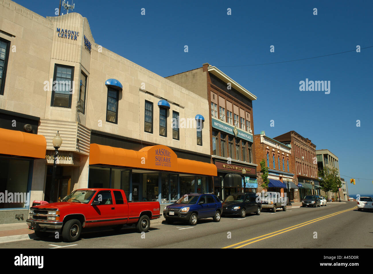 AJD57462, Marquette, MI, Michigan, Upper Peninsula, downtown Stock ...