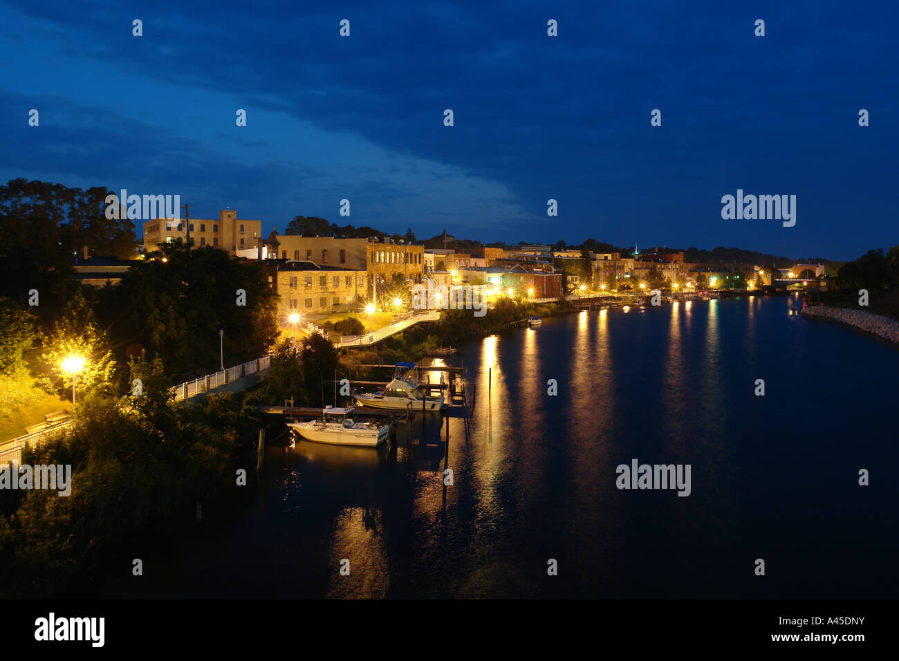 AJD57598, Manistee, MI, Michigan, Lake Michigan, Manistee River ...