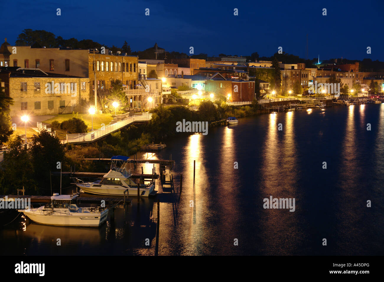AJD57599, Manistee, MI, Michigan, Lake Michigan, Manistee River ...