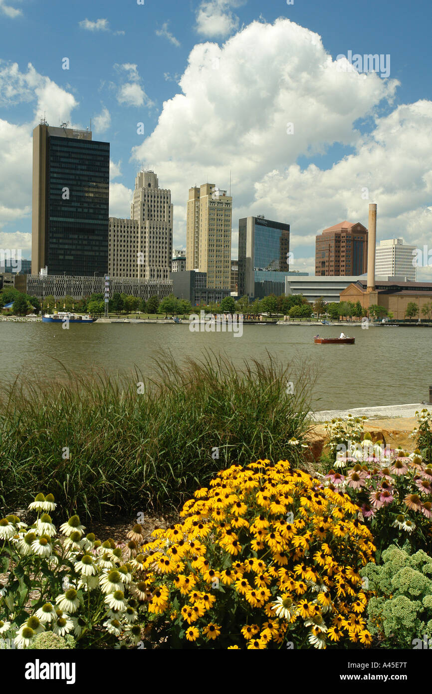 AJD57726, Toledo, OH, Ohio, Downtown Skyline, Maumee River ...