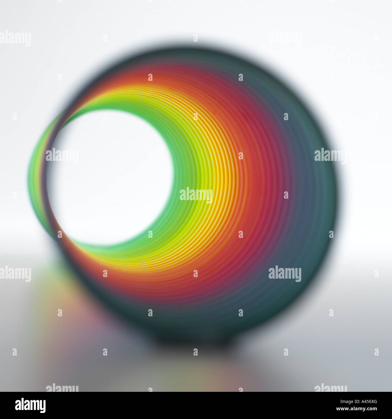 slinky spring a child's toy play colorful spectrum of color abstract ...