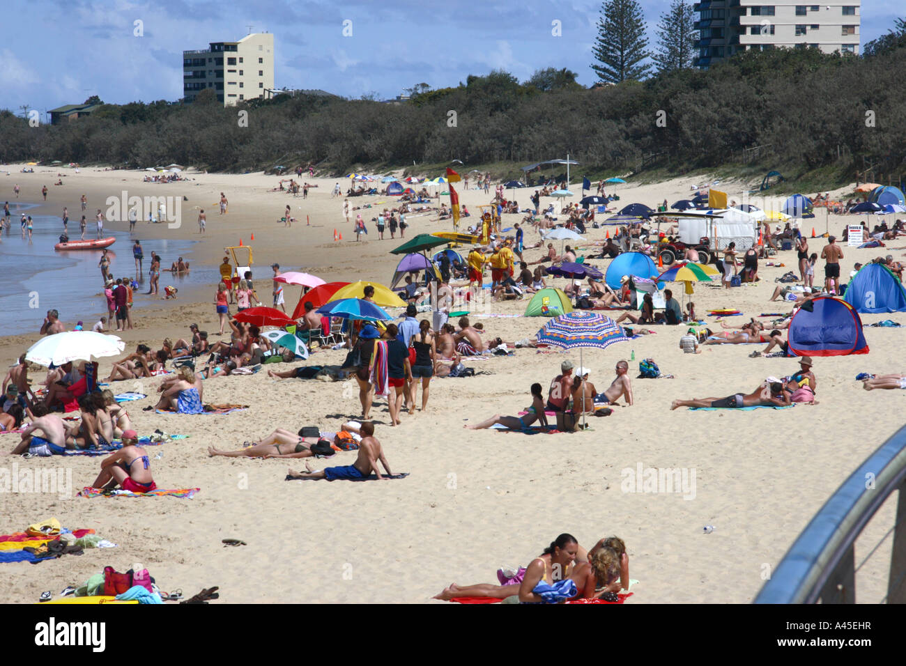 Mooloolaba beach in summer Stock Photo - Alamy