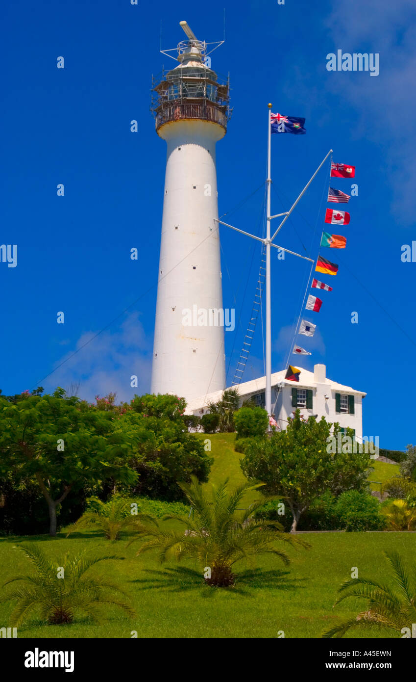 Gibbs lighthouse flag caribbean hi-res stock photography and images - Alamy