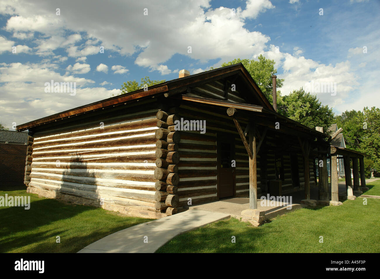 AJD56864, Great Falls, MT, Montana, C.M. Russell Museum, Log Studio ...