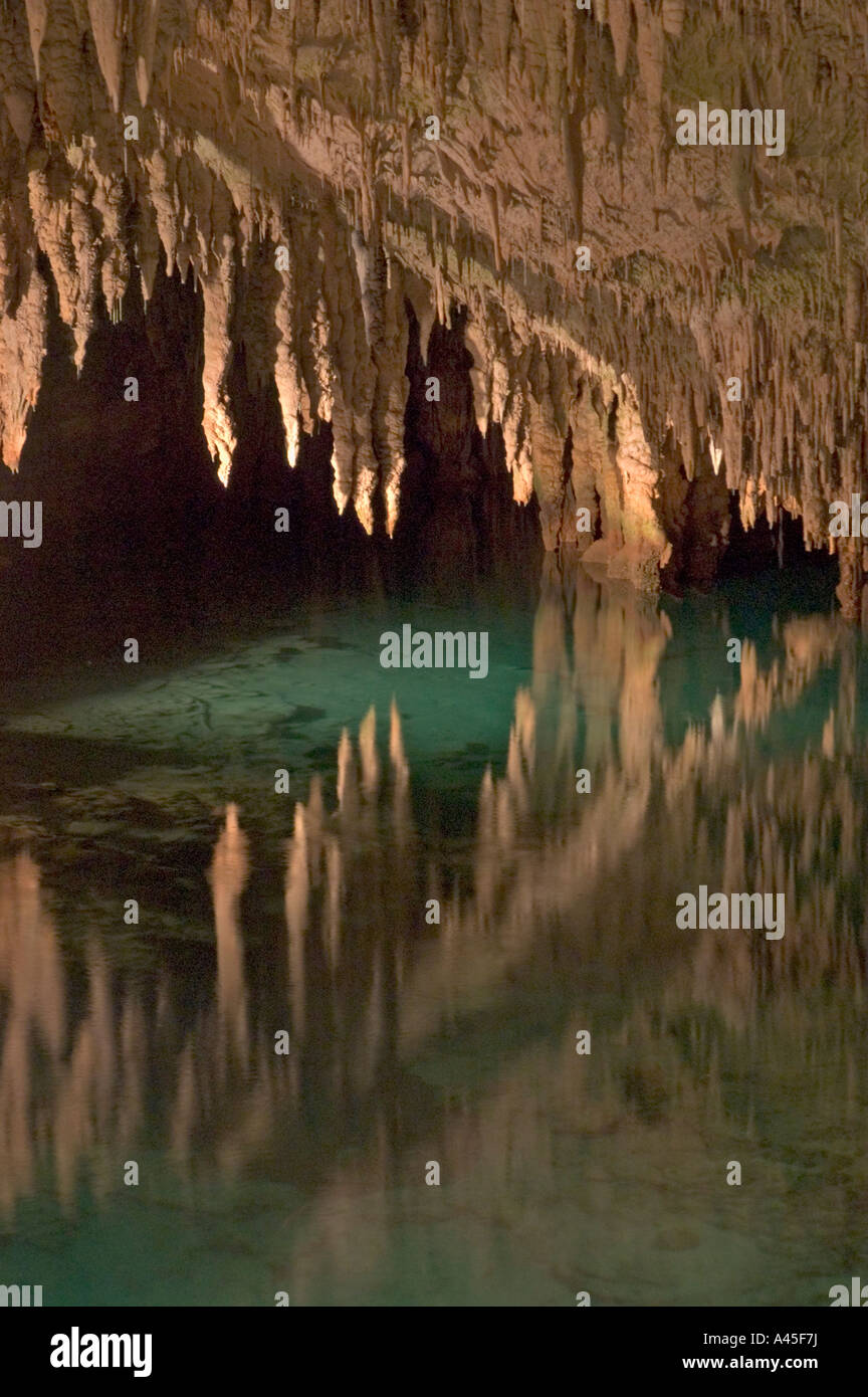 Prospero's Cave at the Grotto Bay resort in Bermuda Stalactites are ...