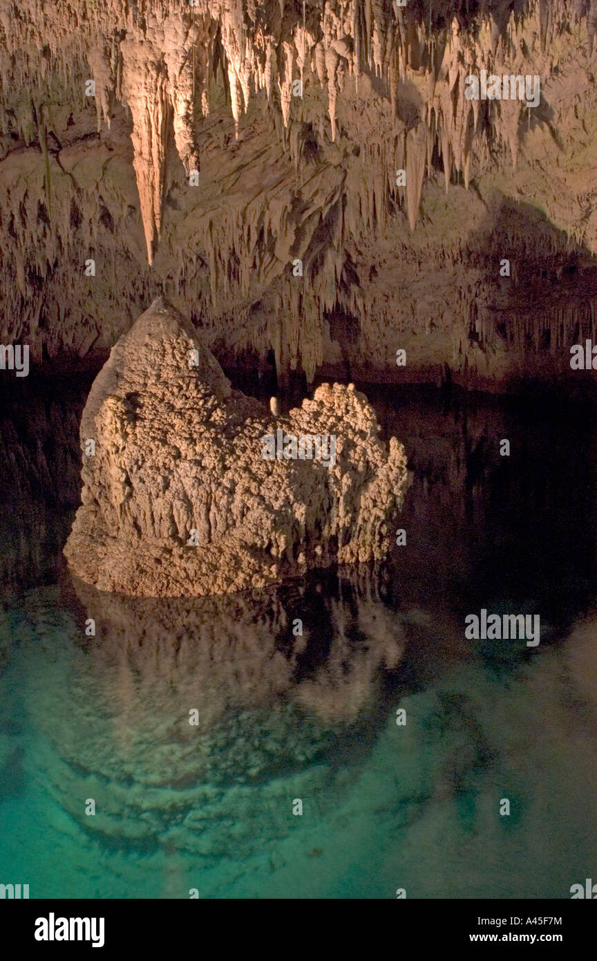 Prospero's Cave at the Grotto Bay resort in Bermuda Stalactites are ...
