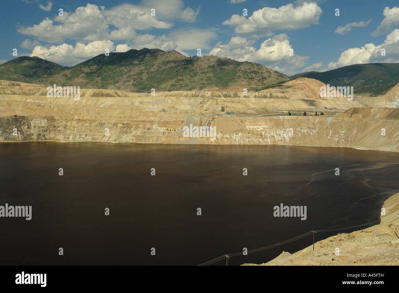 AJD56972, Butte, MT, Montana, Berkeley Pit, old open pit mine Stock ...