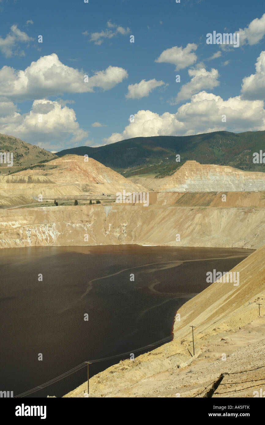 AJD56973, Butte, MT, Montana, Berkeley Pit, old open pit mine Stock ...
