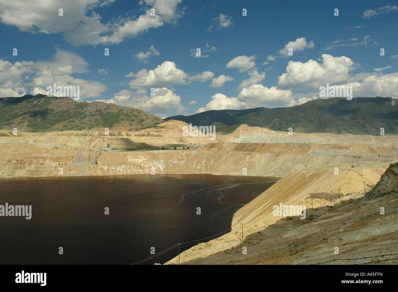 AJD56974, Butte, MT, Montana, Berkeley Pit, old open pit mine Stock ...