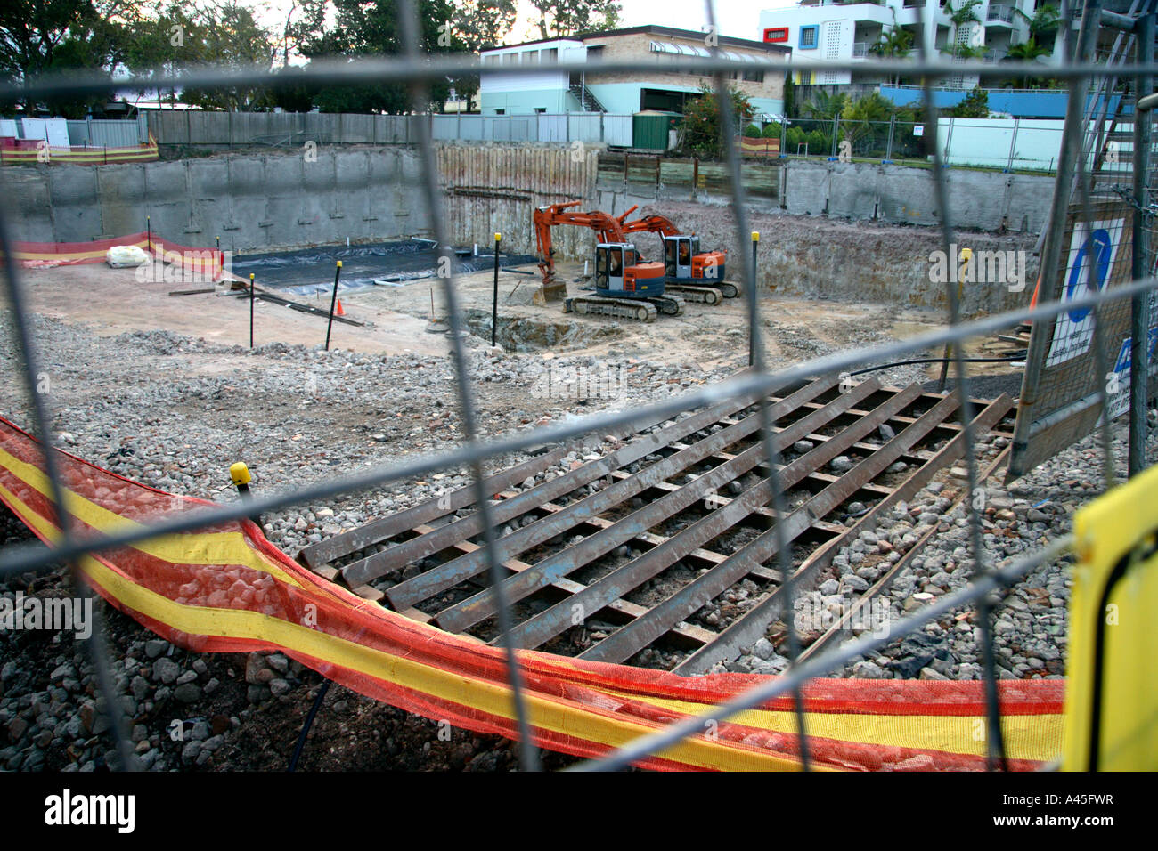 Building constrution work site safety development Stock Photo - Alamy