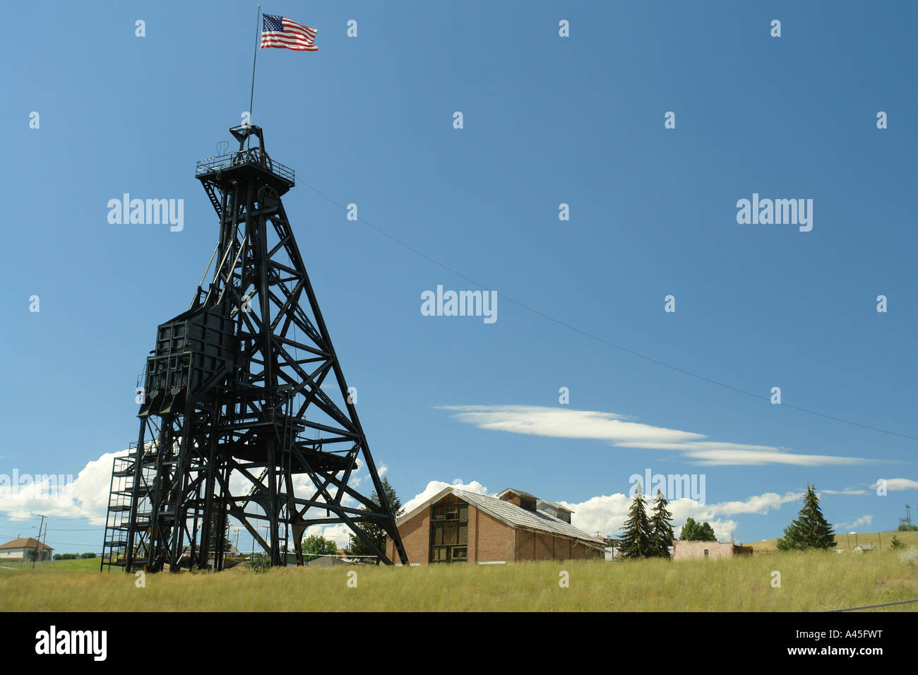 AJD56982, Butte, MT, Montana, Berkeley Pit, old open pit mine, mine ...