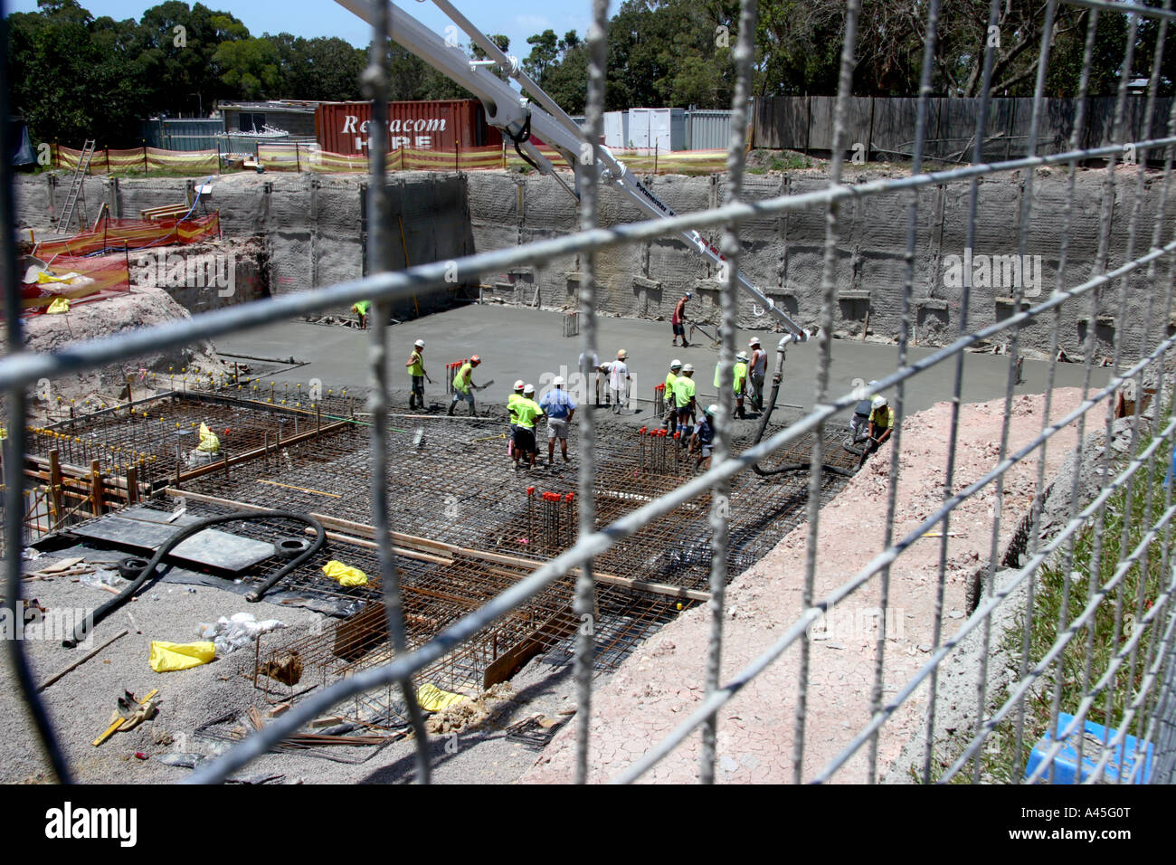 Building constrution work site safety development Stock Photo - Alamy