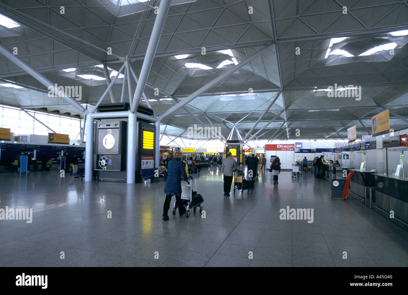stanstead airport inside terminal building 2000 2000 Stock Photo - Alamy