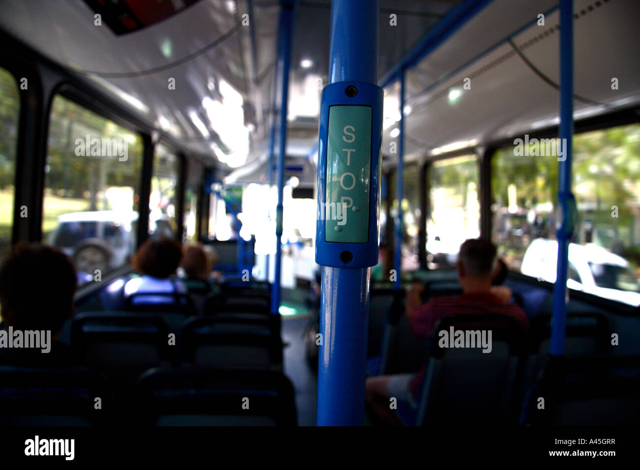 Stop button on bus hi-res stock photography and images - Alamy