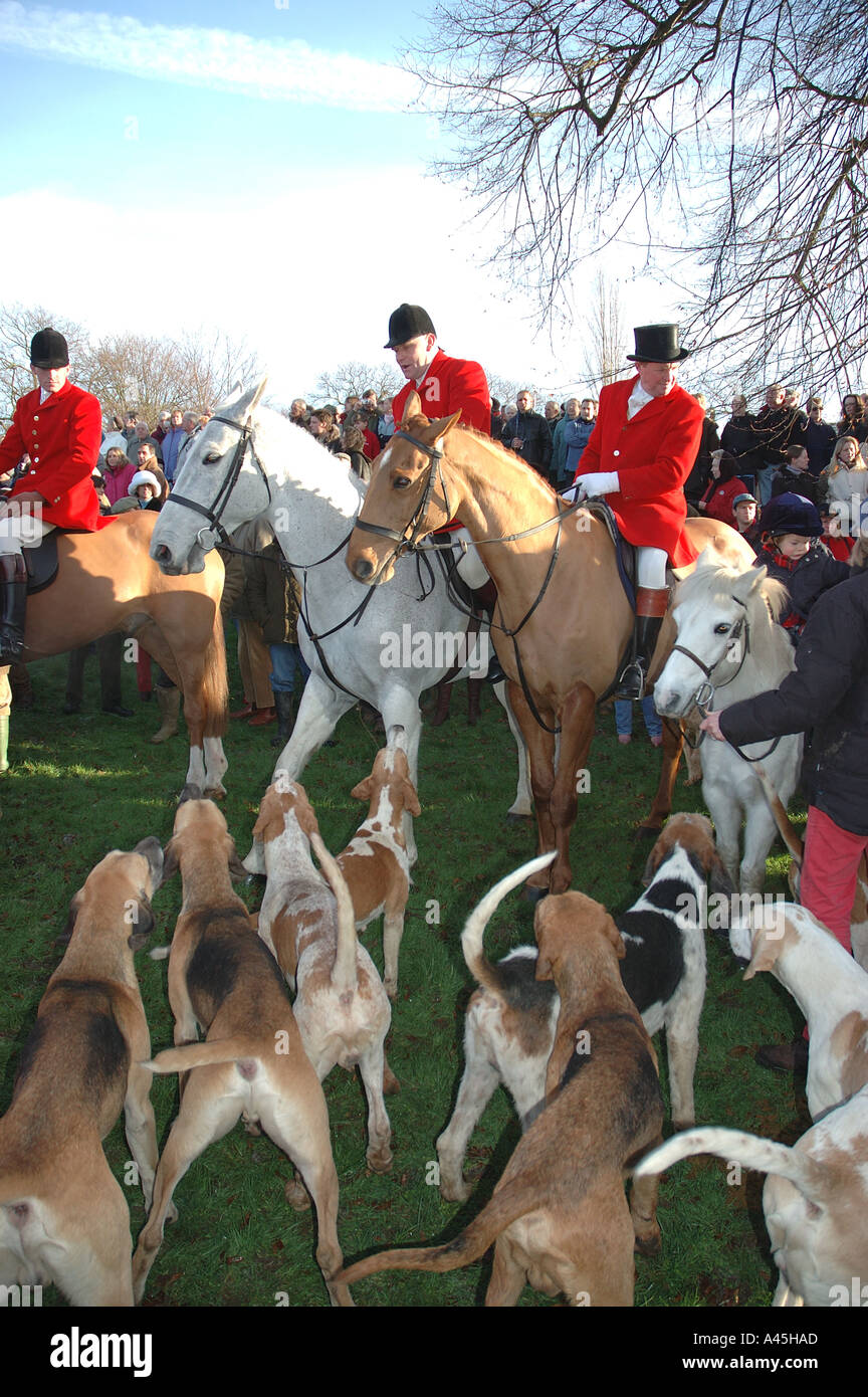COTTESMORE TRADITIONAL HUNT MEET Stock Photo - Alamy