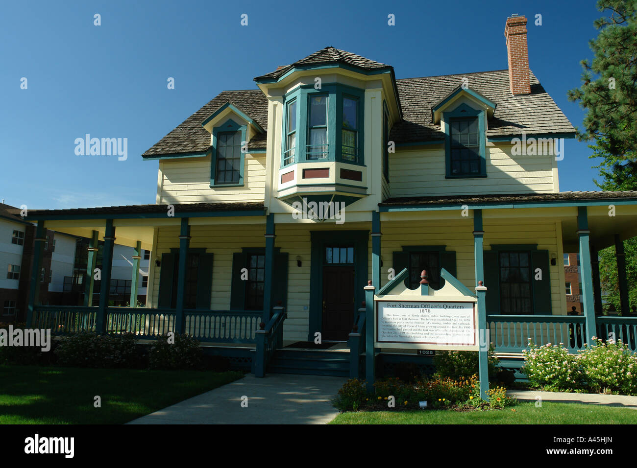 AJD56324, Coeur D' Alene , ID, Idaho, Fort Sherman Officer's Quarters ...