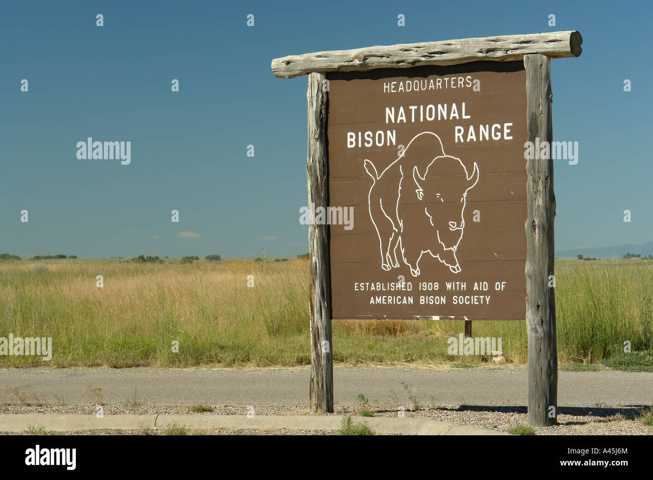 National bison range entrance hi-res stock photography and images - Alamy