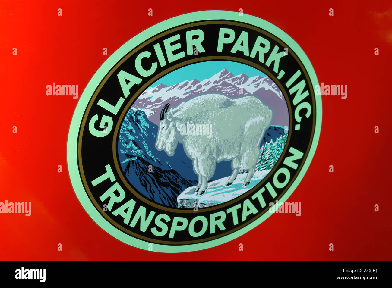 AJD56596, Glacier National Park, MT, Montana, Rocky Mountains, red ...