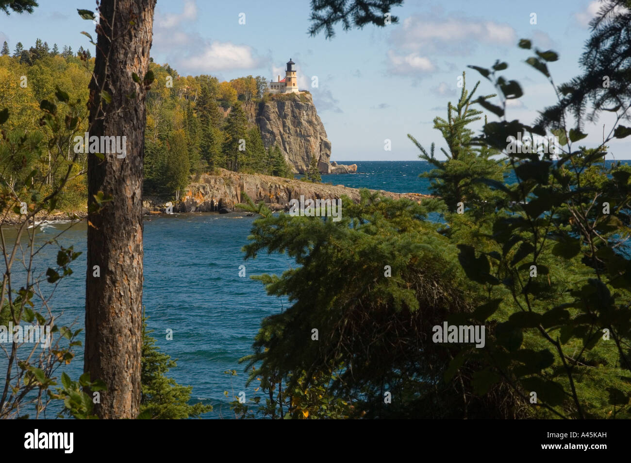 Lighthouse sits above shore hi-res stock photography and images - Alamy