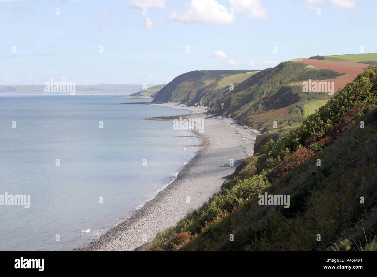 Beach, sea and coastline at Peppercombe in North Devon Stock Photo - Alamy