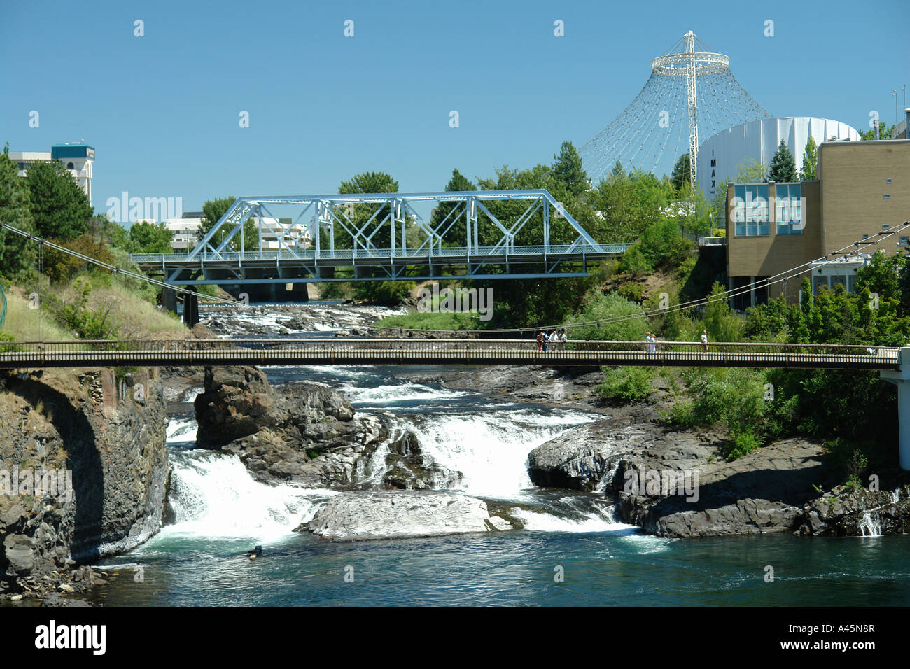Waterfalls falls spokane river hi-res stock photography and images - Alamy
