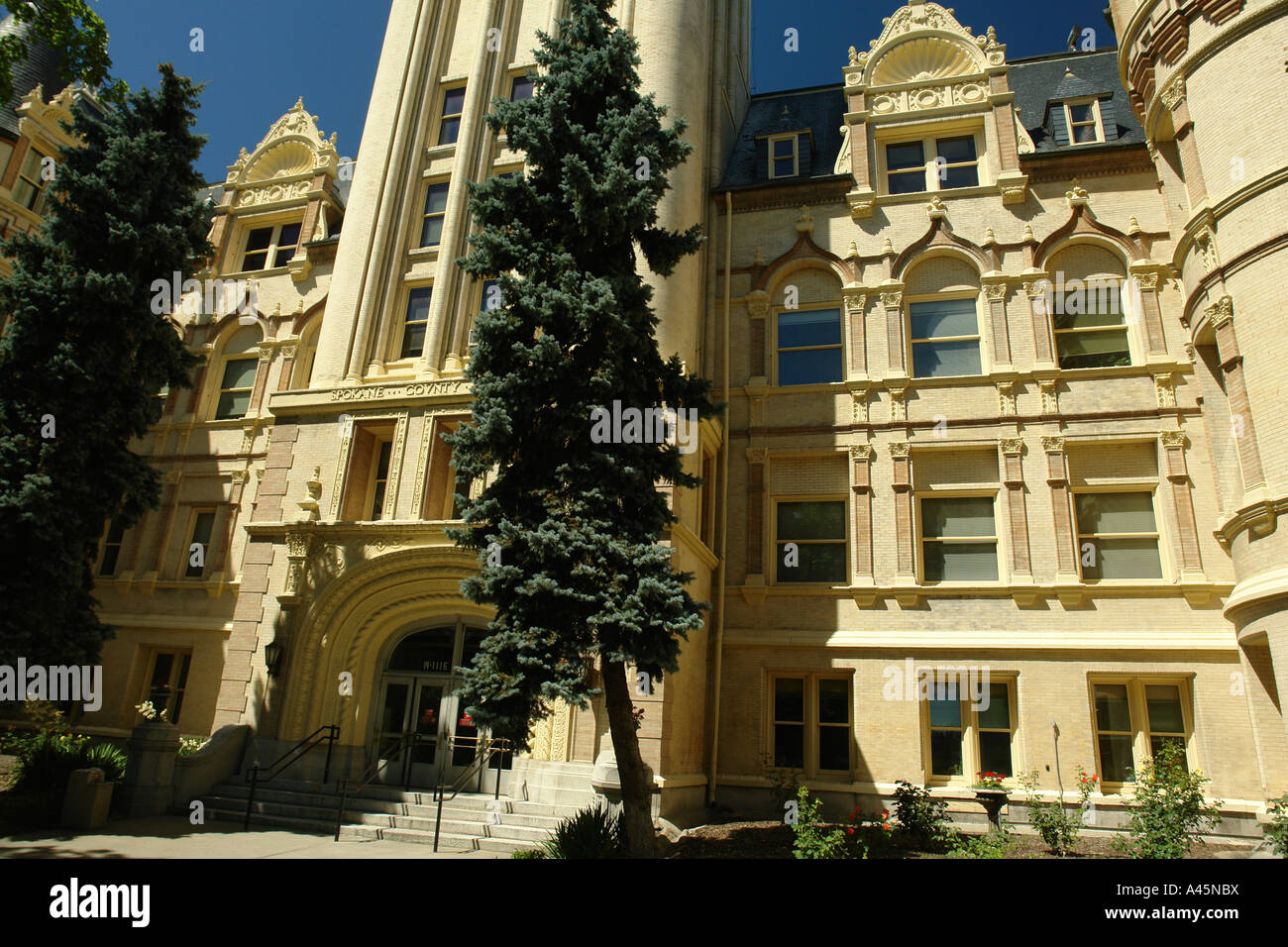 AJD55987, Spokane, WA, Washington, downtown, Spokane County Courthouse ...