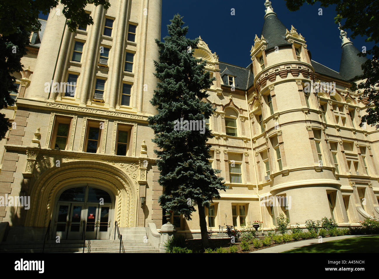 AJD55989, Spokane, WA, Washington, downtown, Spokane County Courthouse ...