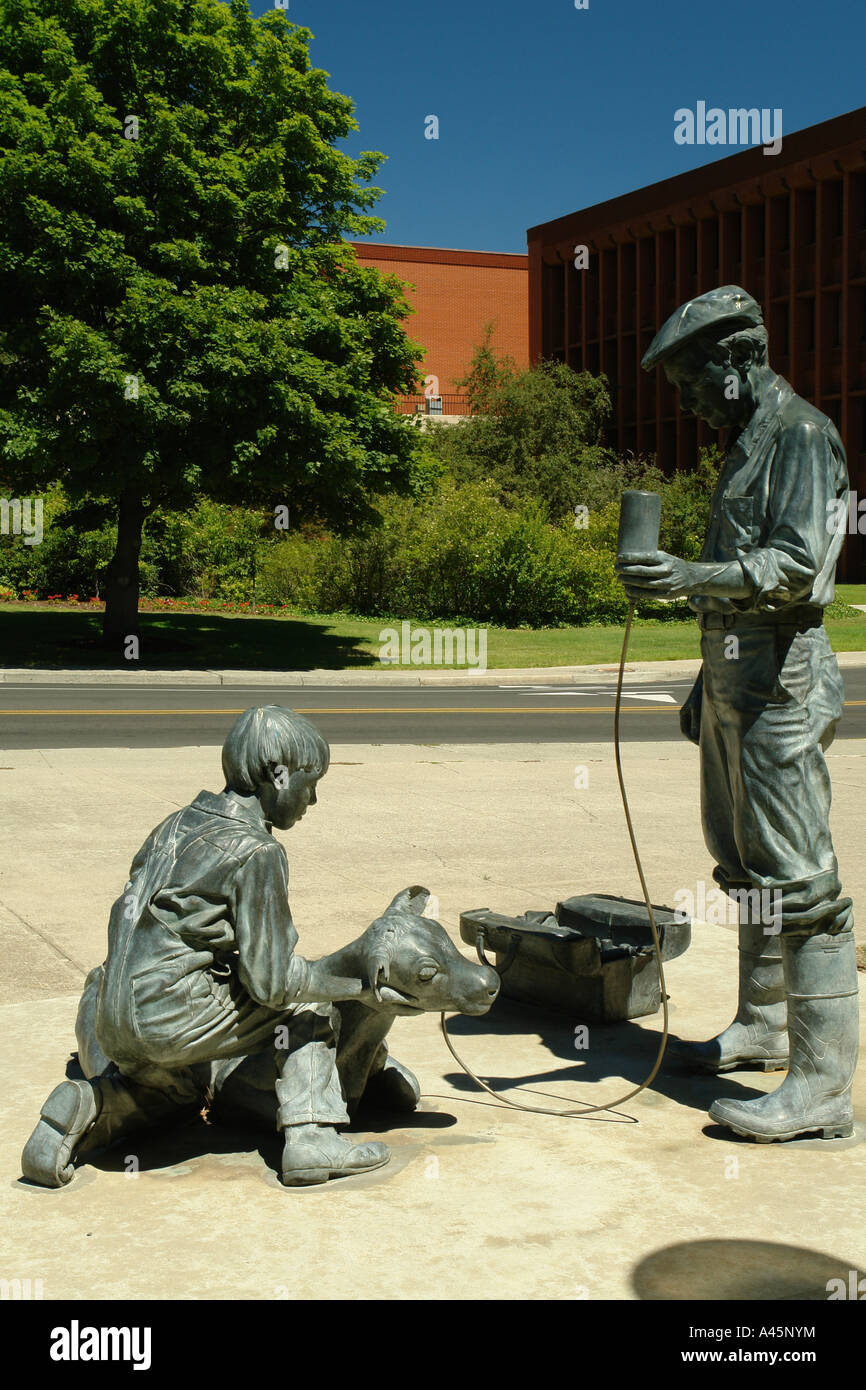 AJD56101, Pullman, WA, Washington, Washington State University, Statue ...