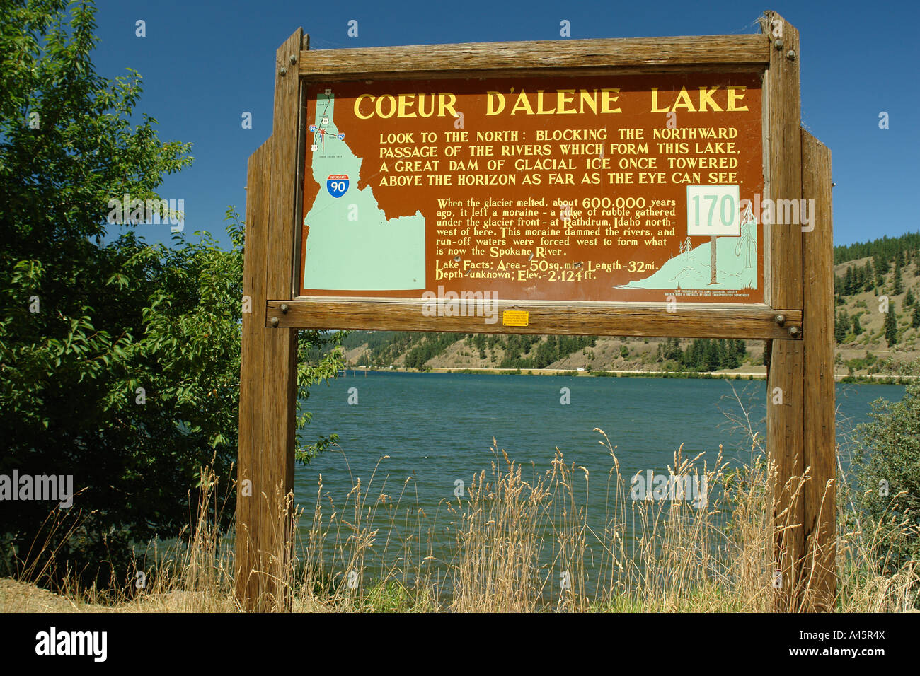 Lake coeur dalene scenic byway hi-res stock photography and images - Alamy