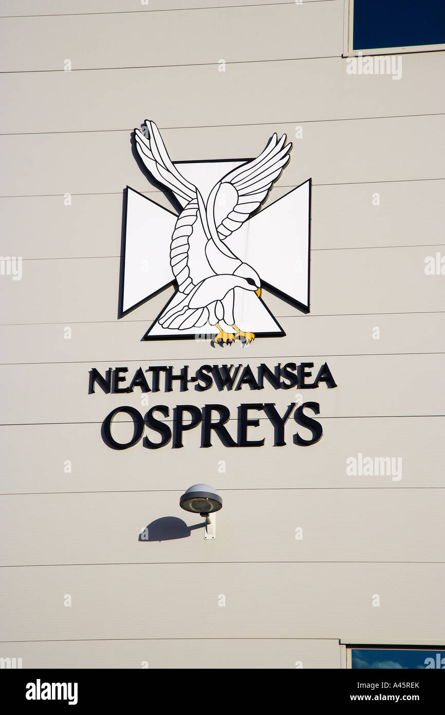 Liberty Stadium Sign of Neath-Swansea Ospreys Rugby Club, Swansea ...