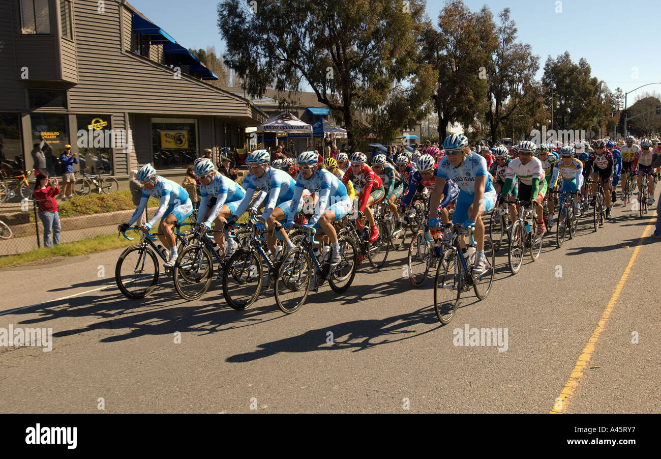 Bicycle racers in competition Stock Photo - Alamy
