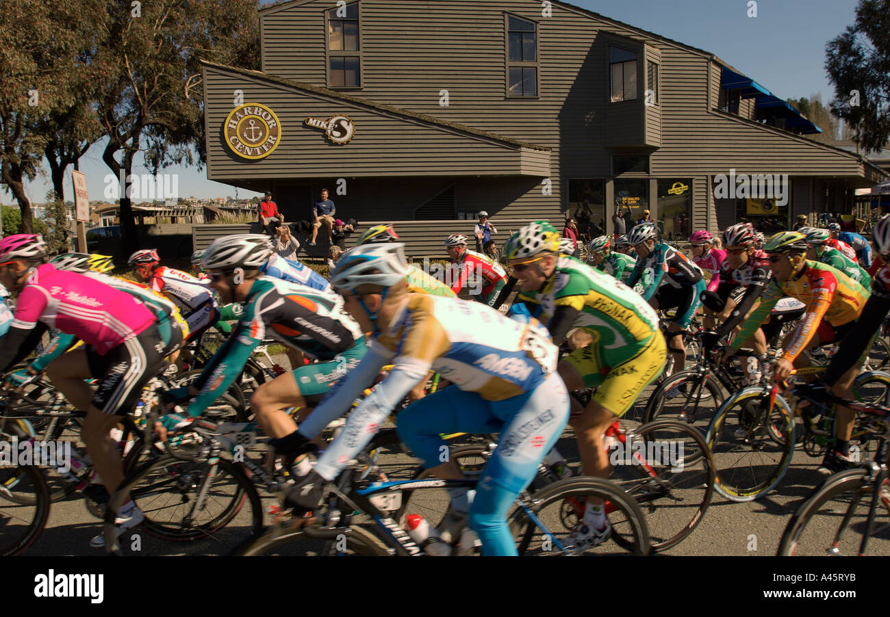Bicycle racers in competition Stock Photo - Alamy