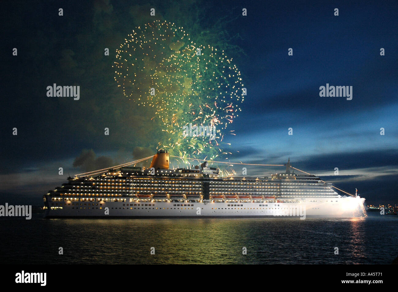 The Arcadia cruise ship at Southampton docks for the naming ceremony in ...