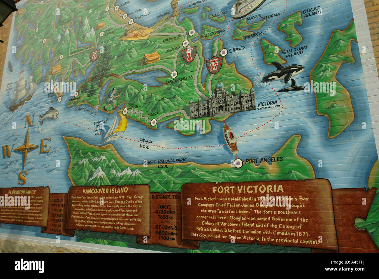 Downtown vancouver map hi-res stock photography and images - Alamy