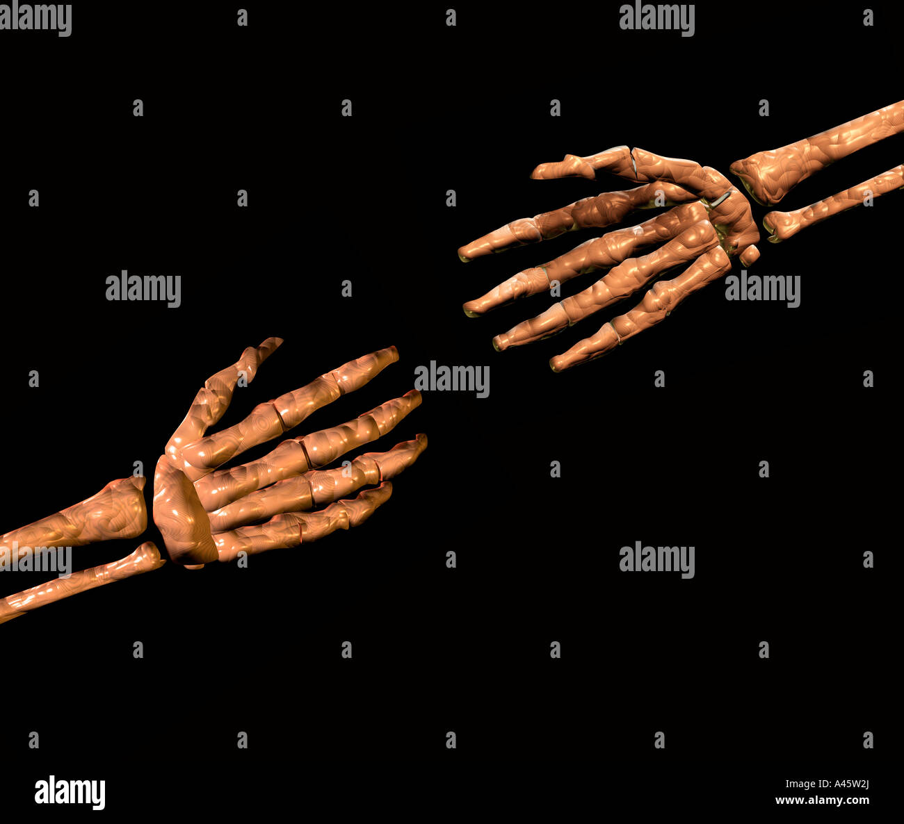 Skeleton hands reaching hi-res stock photography and images - Alamy