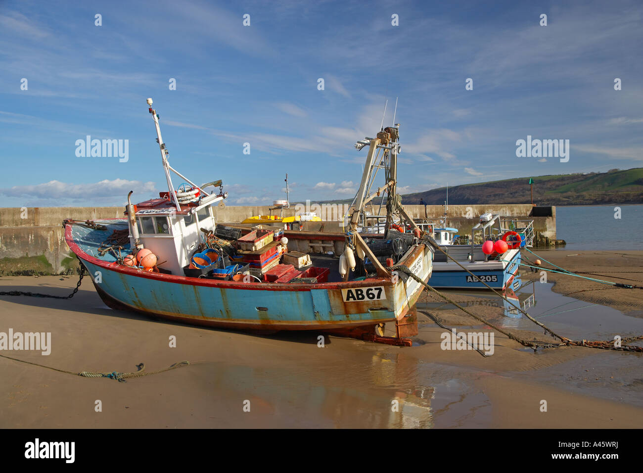 New Quay Harbour West Wales UK Stock Photo - Alamy