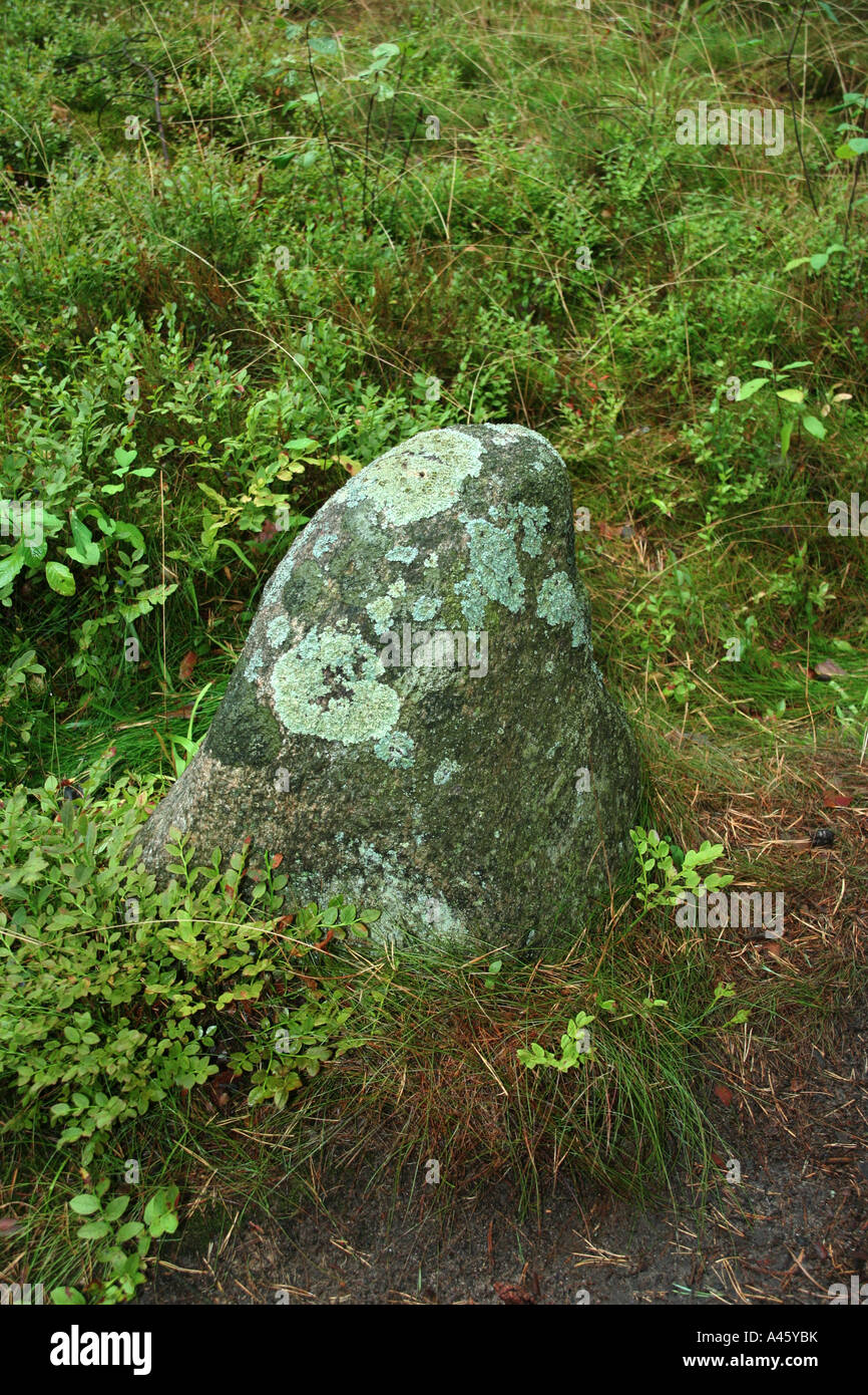 Stone henges in Odry - a necropolis with stone rings located in The ...