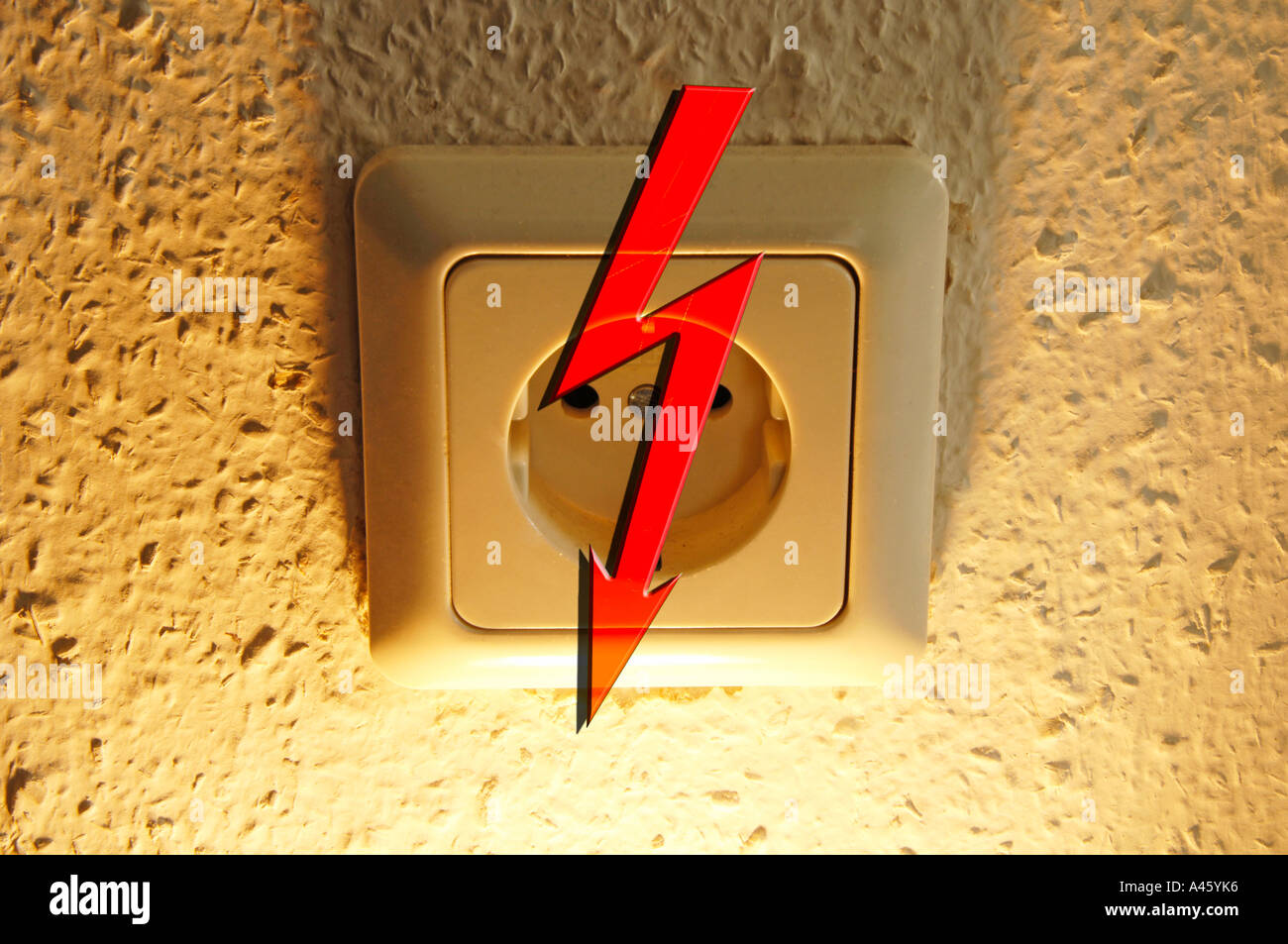 Risk getting electric shock power hi-res stock photography and images ...