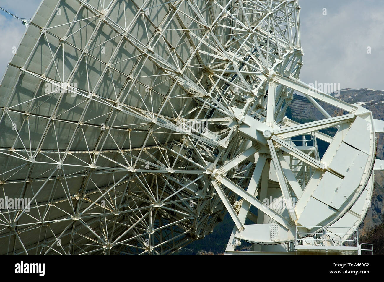 Support structures of a Parabolic antenna Satellite Land Earth Station ...