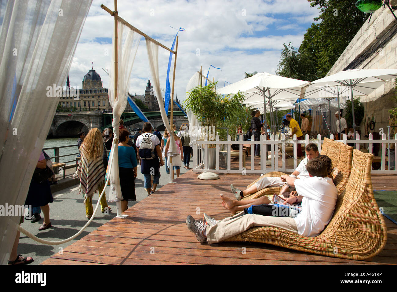 Beach along river seine paris High Resolution Stock Photography and ...