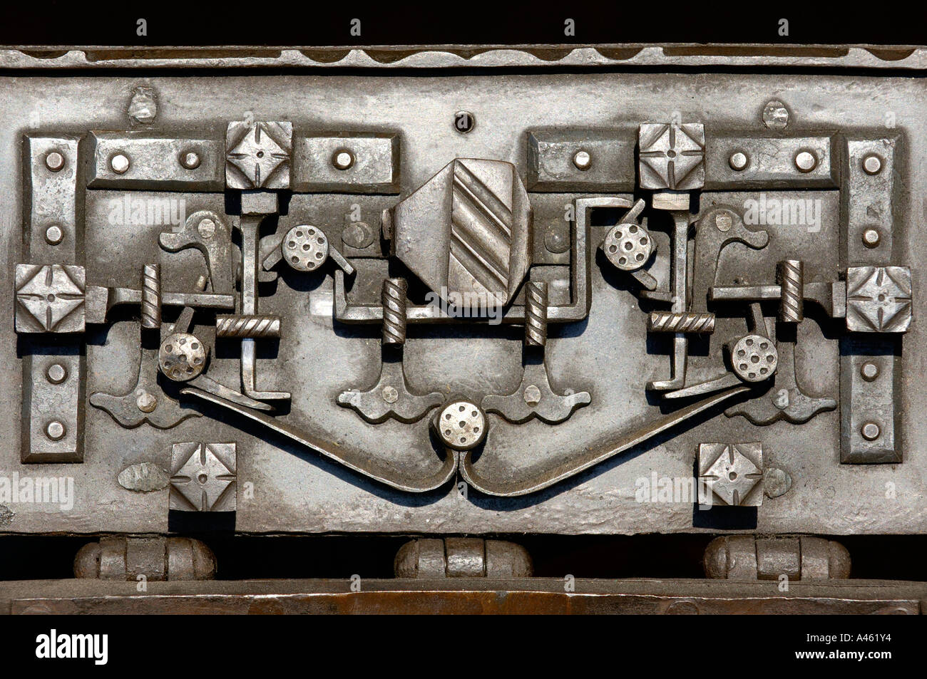 Medieval door lock Stock Photo - Alamy