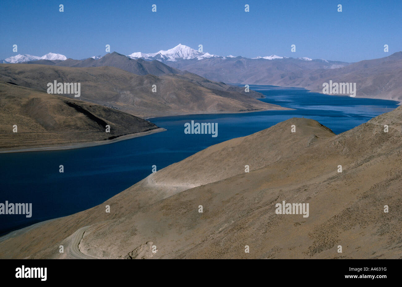 China Tibet Himalayas Roof Of The World Landscape between Lhasa and ...