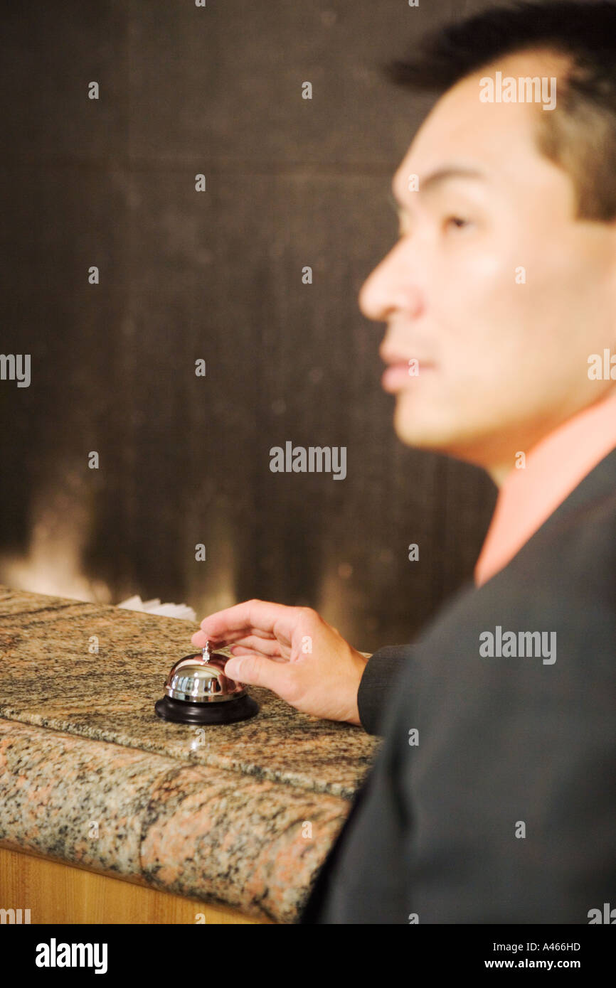 Man ringing bell hi-res stock photography and images - Alamy