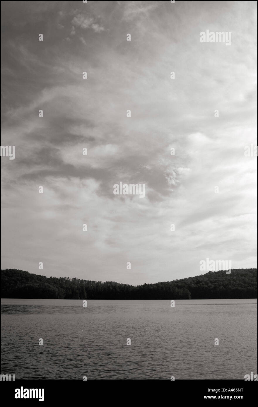 View over a lake Stock Photo - Alamy